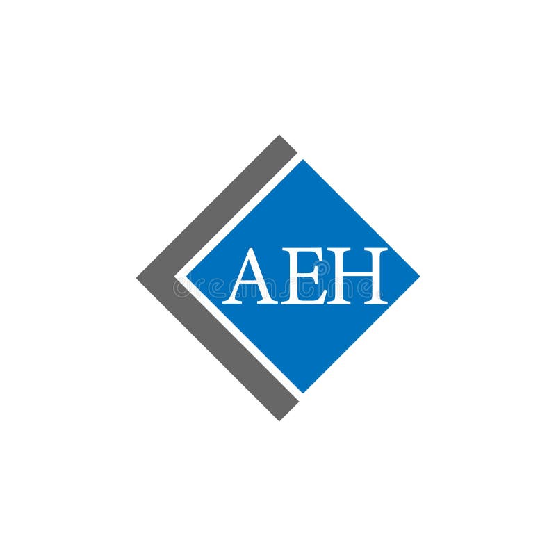 AEH Letter Logo Design on Black Background. AEH Creative Initials ...