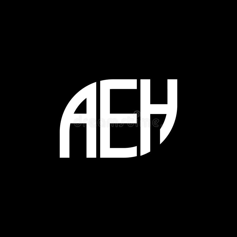 AEH Letter Logo Design on Black Background.AEH Creative Initials Letter ...