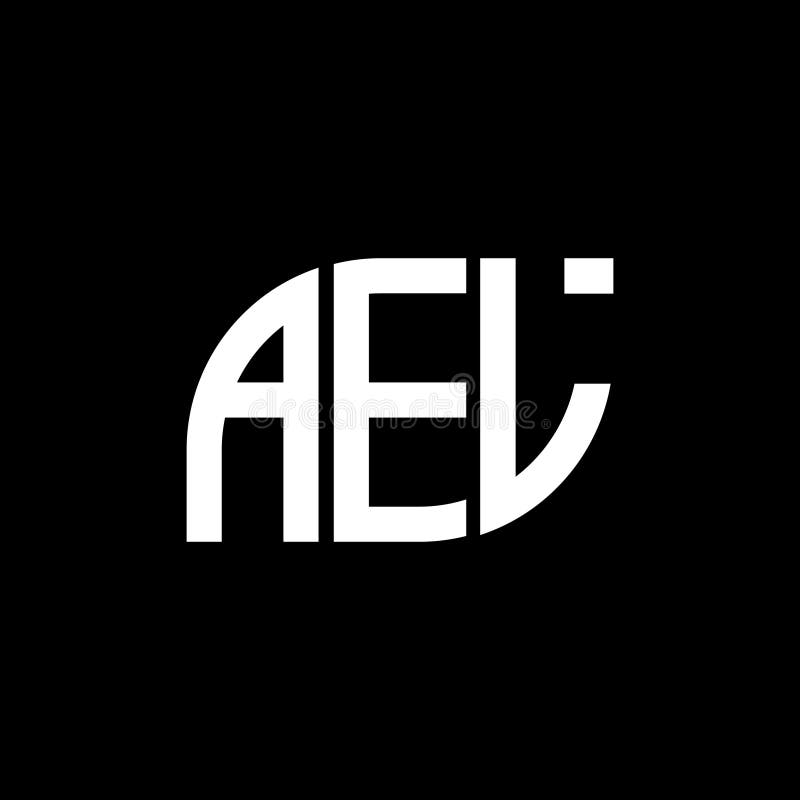 AEL Letter Logo Design on Black Background.AEL Creative Initials Letter ...