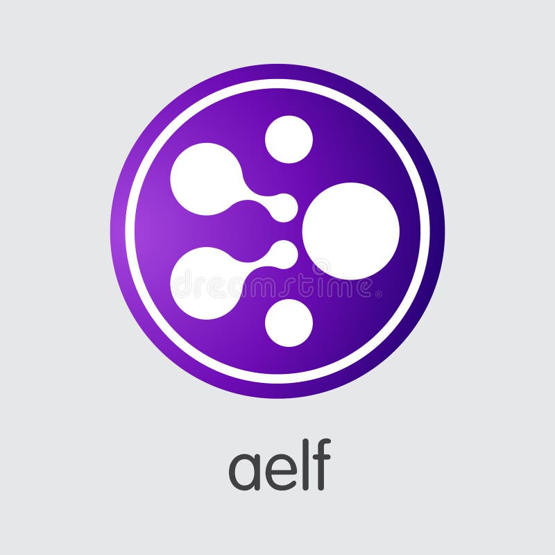 Aelf ELF Vector Logo. Decentralized Cloud Computing Blockchain Network ...