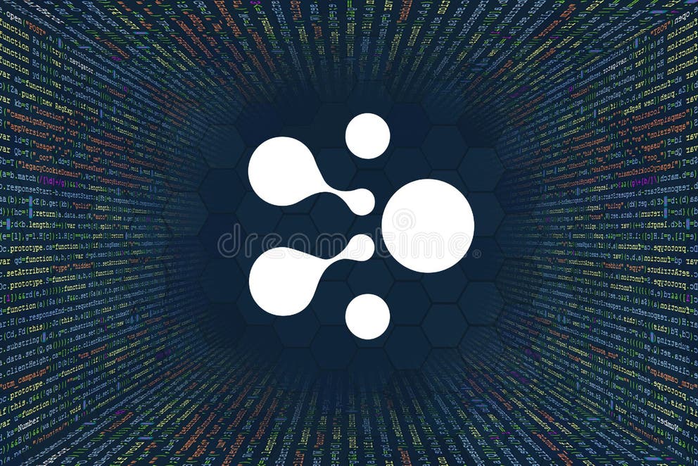 Aelf, Elf Cryptocurrency Symbol. a Tunnel from a Computer Program Code ...
