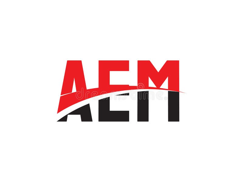 AEM Letter Initial Logo Design Vector Illustration Stock Vector ...