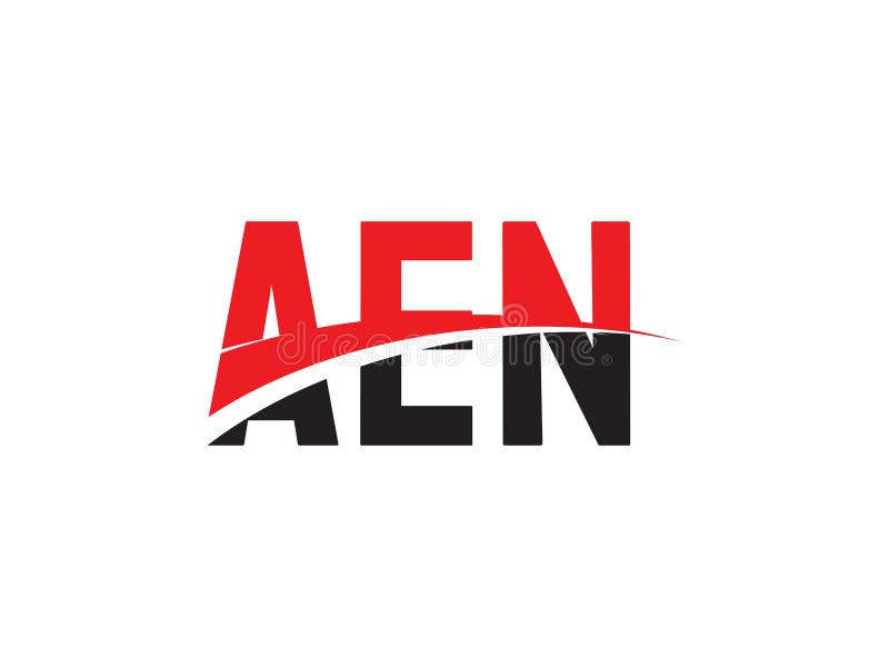 AEN Letter Initial Logo Design Vector Illustration Stock Vector ...