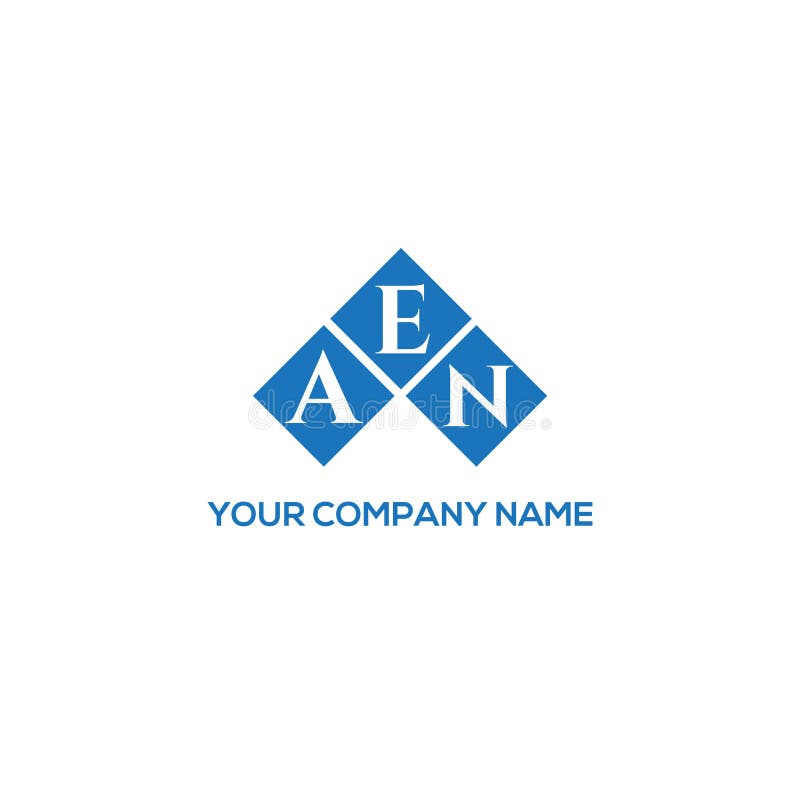 AEN Letter Logo Design on BLACK Background. AEN Creative Initials ...