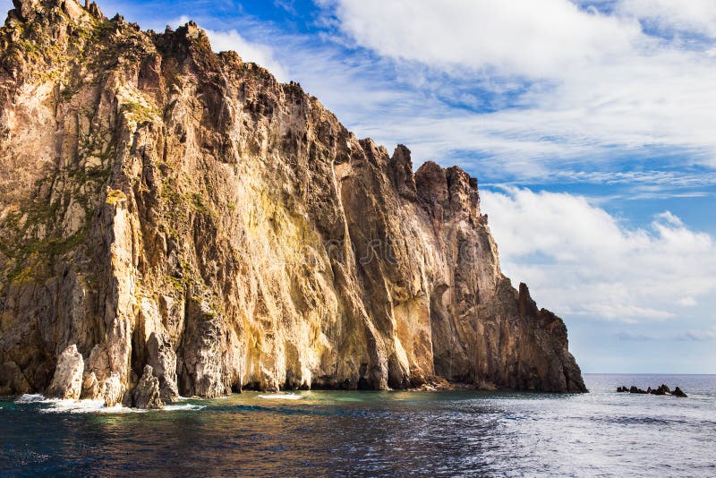 Aeolian islands stock photo. Image of volcano, rock, island - 58178414