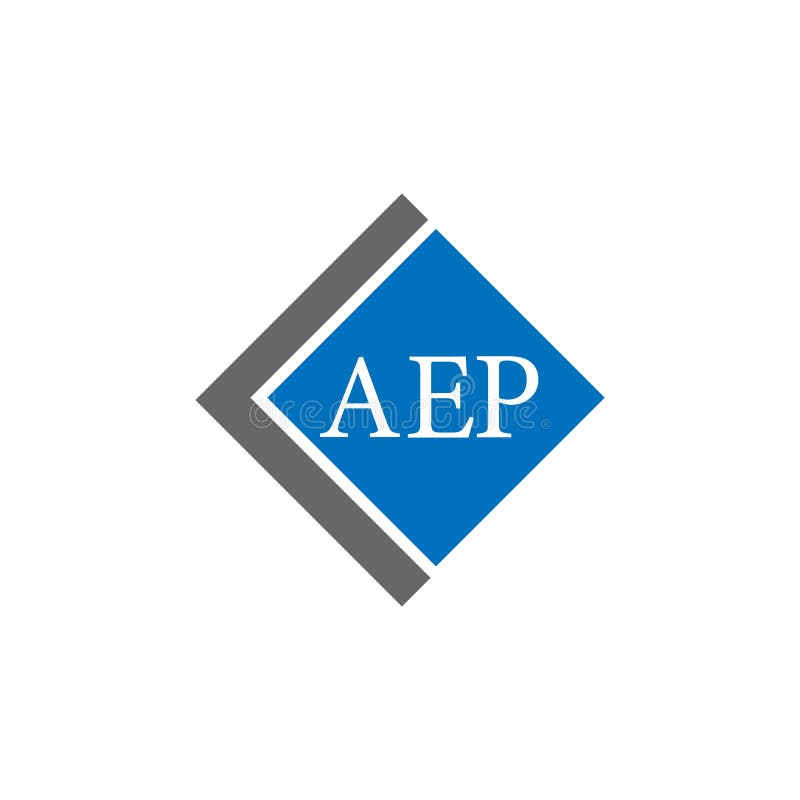 AEP Letter Logo Design on Black Background. AEP Creative Initials ...