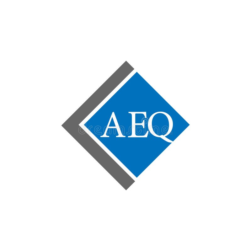 AEQ Letter Logo Design on Black Background. AEQ Creative Initials ...