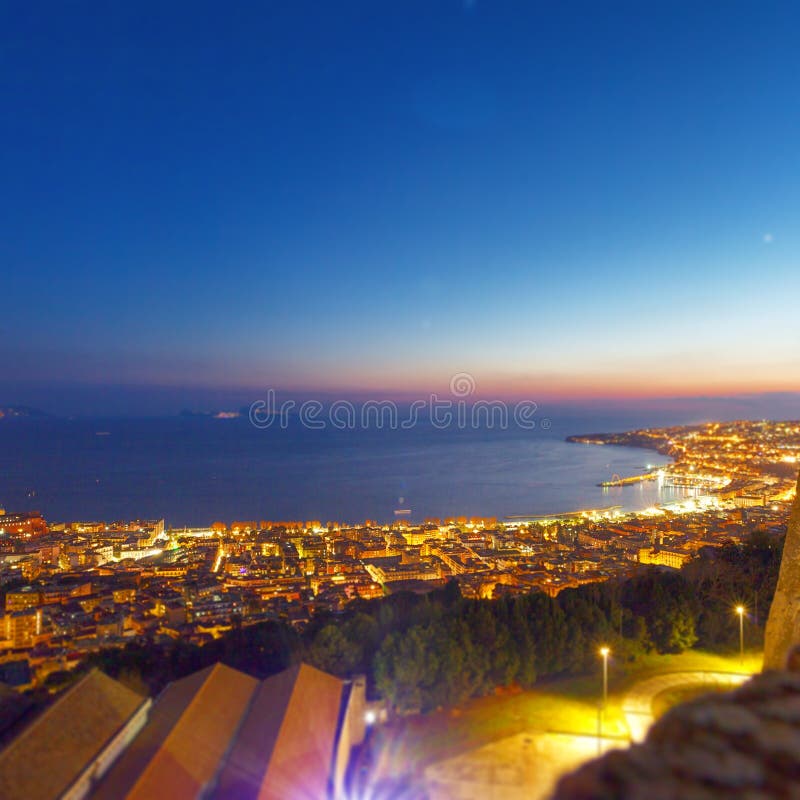 Aeral View of a Big City in the Night Editorial Photo - Image of aeral ...