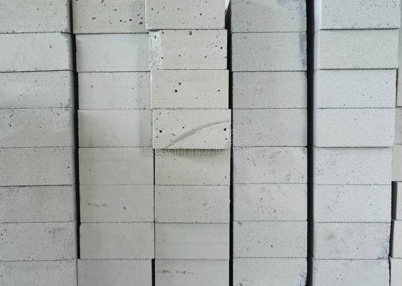 AERATED CONCRET BLOCKS stock photo. Image of texture - 249370764