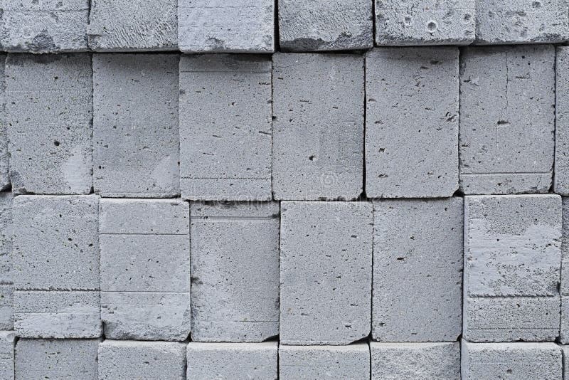 Aerated concret blocks stock photo. Image of grey, stacked - 86845764