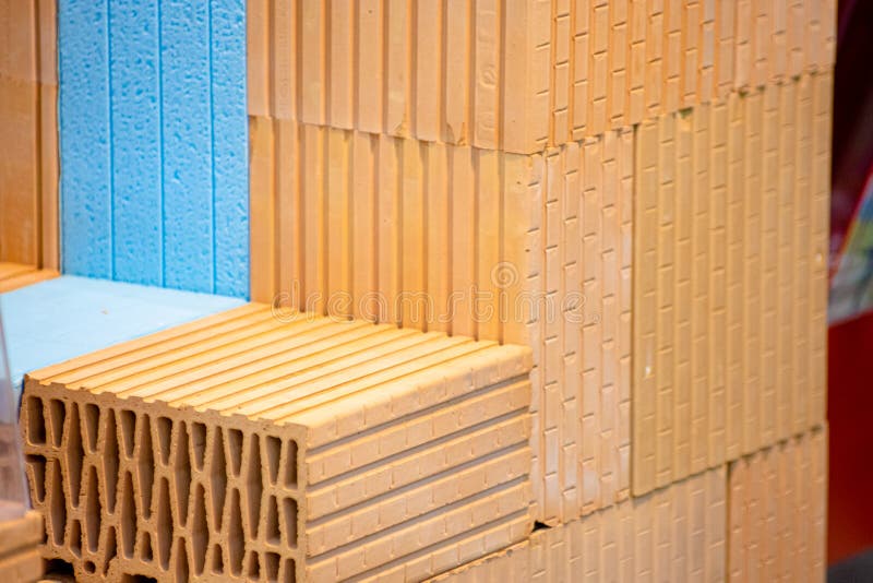Aerated Concrete Blocks and Foam Insulation Stock Photo - Image of ...