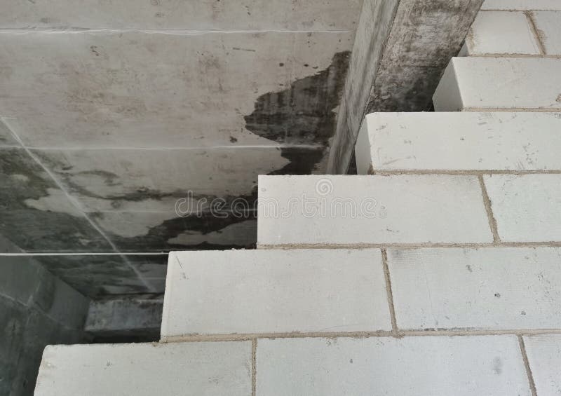 Aerated concrete wall stock photo. Image of aerated - 249924314