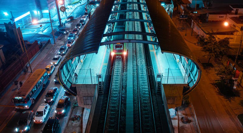 Aerea Newly Built Modern Metro Station Stock Photo - Image of ...