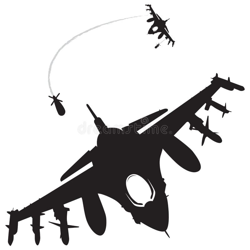 Caccia Che Vola Su Sfondo Bianco. Aereo Militare Che Vola Nel Cielo Isolato Su Sfondo Bianco ...