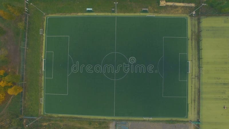Empty Soccer Sport Field Near Olive Tree Plants Stock Video - Video of ...