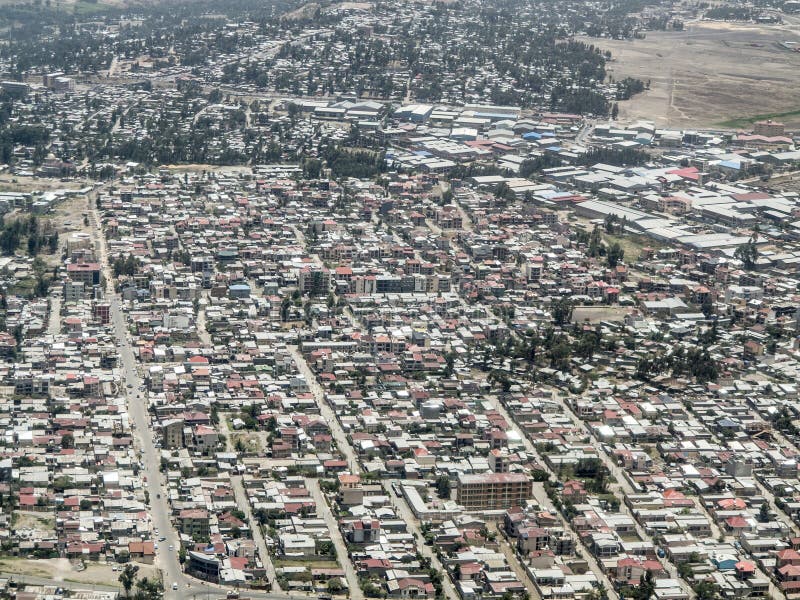 Aerial of Addis Ababa, Ethiopia Stock Image - Image of aerial ...