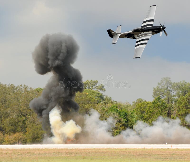 Aerial battle stock image. Image of wartime, aviation - 9726345