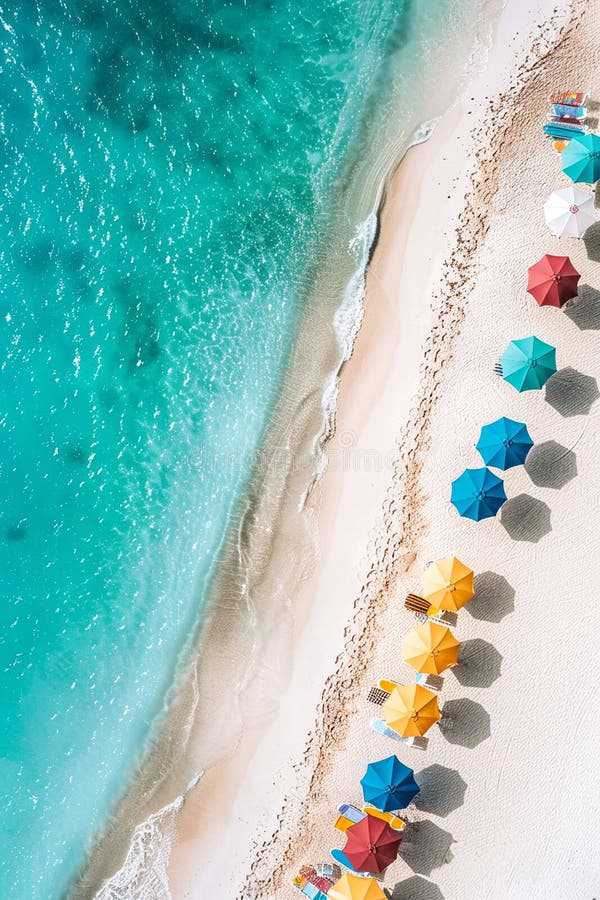 Aerial beach stock illustration. Illustration of sand - 312775684