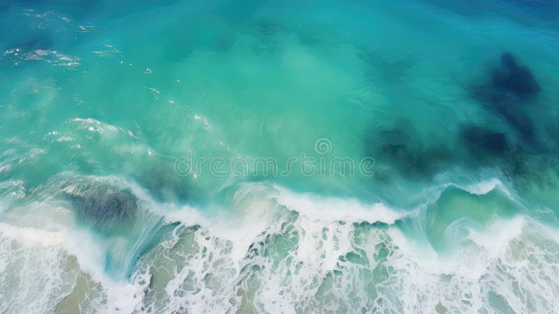 Aerial blue green texture stock illustration. Illustration of ocean ...