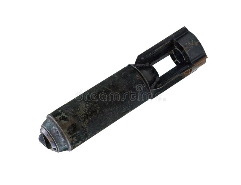 Aerial Bomb of World War II, Isolated on White Background. Aerial Bomb ...