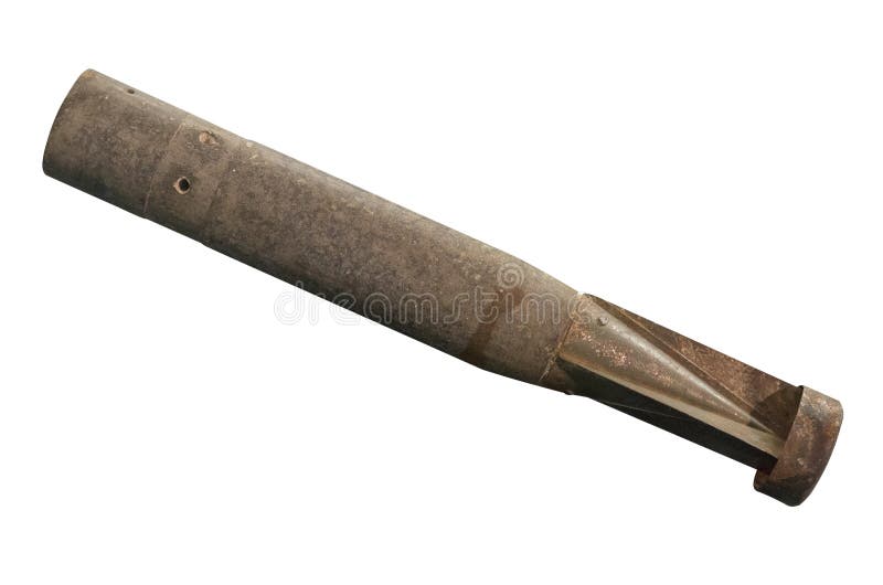 Aerial Bomb of World War II, Isolated on White Background. Aerial Bomb ...