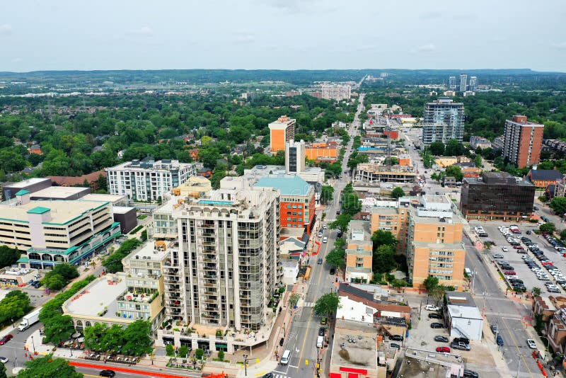 Aerial in Burlington, Ontario, Canada Editorial Photo - Image of green ...