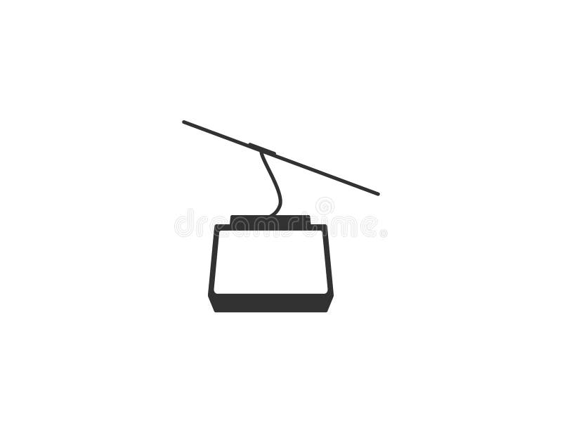 Aerial Cableway, Funicular, Cabine Icon. Vector Illustration. Stock ...