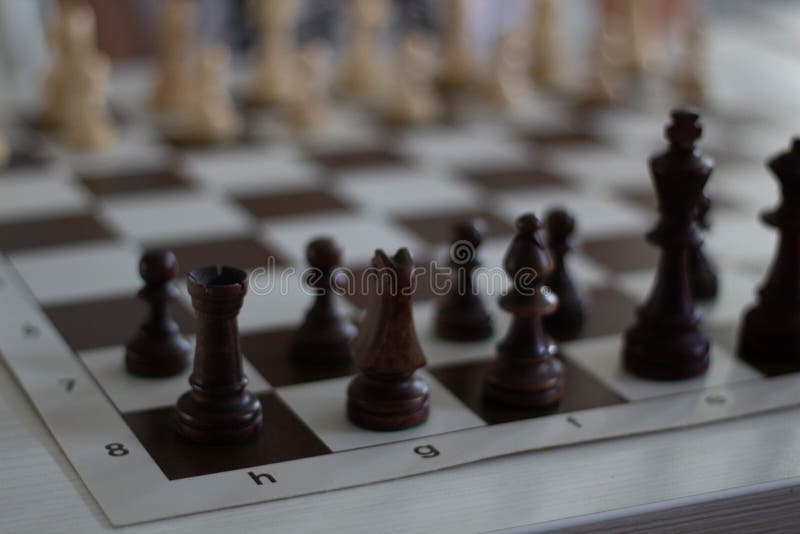 Aerial Chess View. a Chess Table Stock Photo - Image of concepts ...