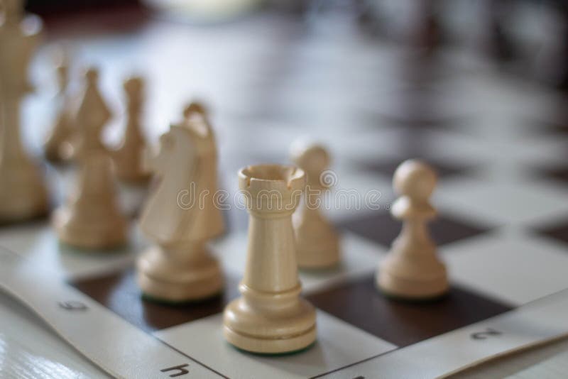 Aerial Chess View. a Chess Table Stock Image - Image of games, arms ...