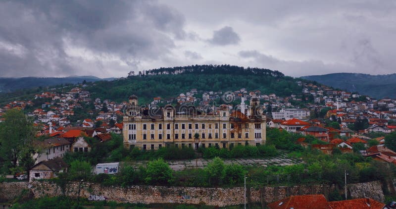 Aerial cityscape view editorial photography. Image of scenic - 382046747