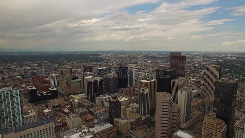Aerial Colorado Denver stock video. Video of high, overcast - 67399893