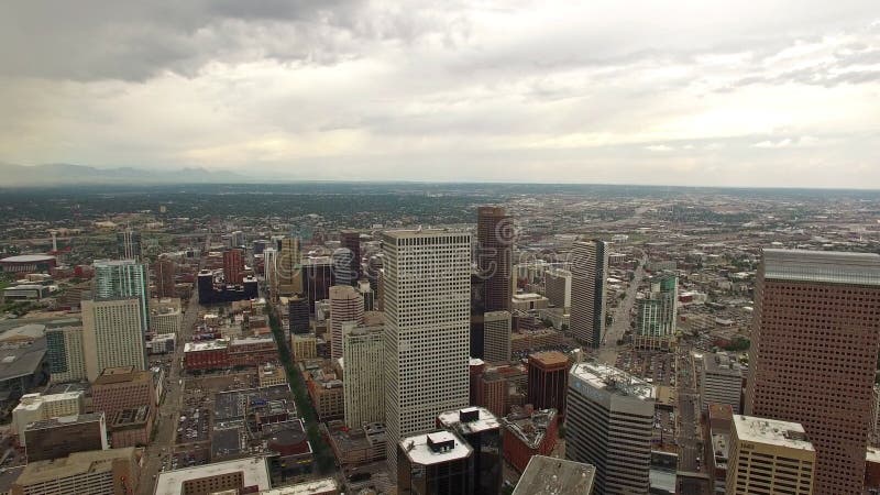 Aerial Colorado Denver stock video. Video of high, overcast - 67399893