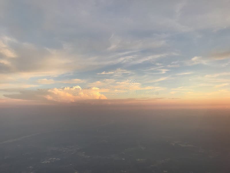 Aerial colorful sky 8406 stock image. Image of evening - 160305909