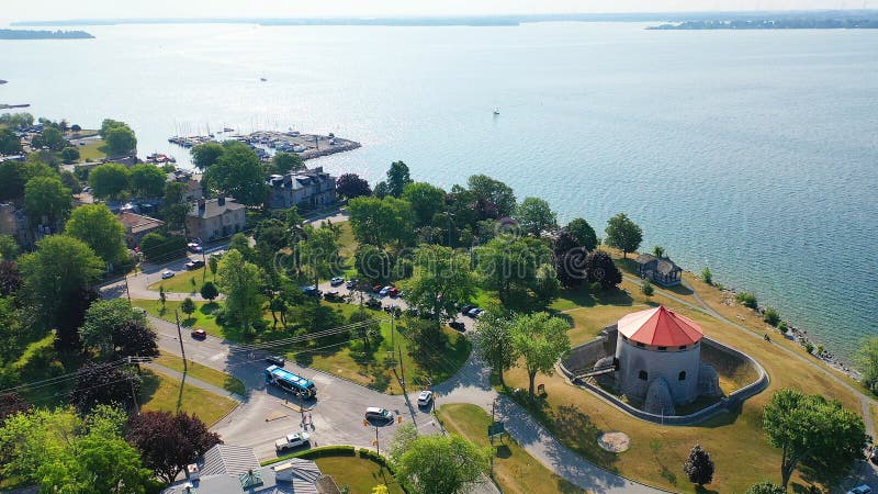 Aerial of Cornwall, Ontario, Canada Stock Image - Image of downtown ...