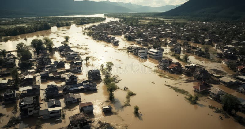 Aerial Documentation of a Small City Facing the Havoc of Post-Storm ...