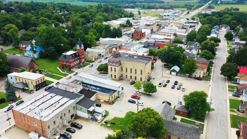 Aerial Downtown Wingham Ontario Canada Stock Photos - Free & Royalty ...