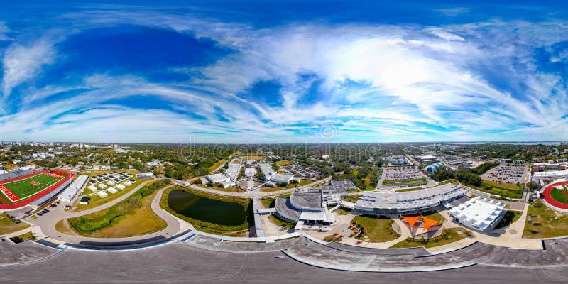 Aerial Drone 360 Equirectangular Spherical Panorama Photo Sarasota High ...