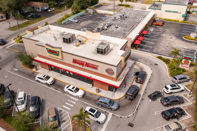 Aerial Drone Photo Krispy Kreme Donut Shop North Miami 163rd Street ... Aerial Drone Photo Krispy Kreme Donut Shop North Miami 163rd Street ...