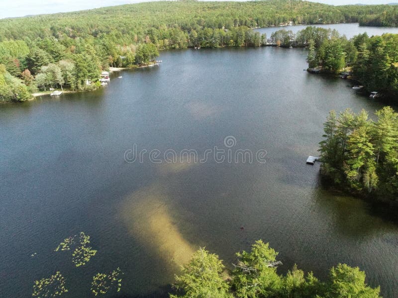 Aerial Drone Photos of Lake Front Stock Photo - Image of splendid ...