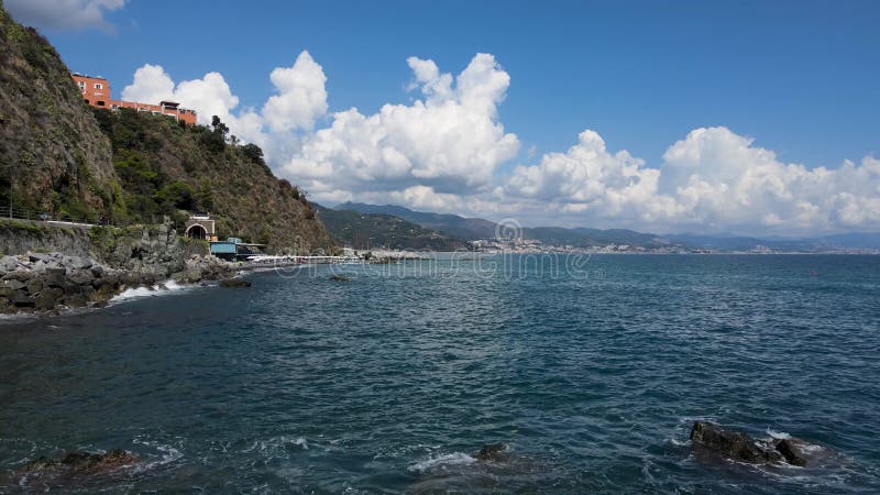 Aerial Drone - Seascape on Italian Beaches Stock Footage - Video of ...