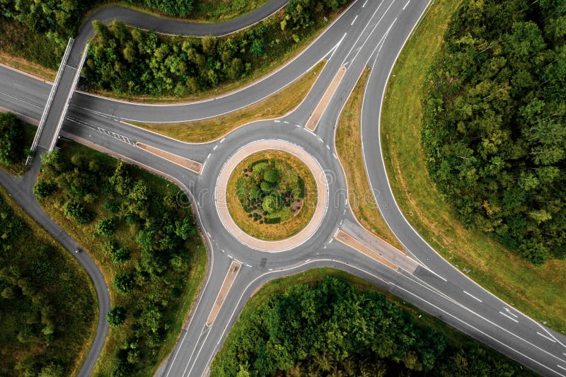 Aerial Drone Shot of an Empty Roundabout Stock Image - Image of drone ... Aerial Drone Shot of an Empty Roundabout Stock Image - Image of drone ...