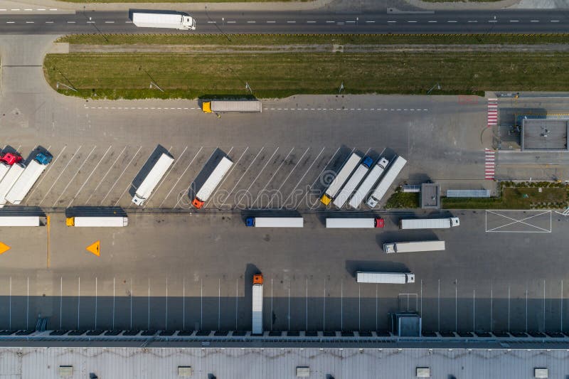 Modern logistics center stock image. Image of services - 86156981