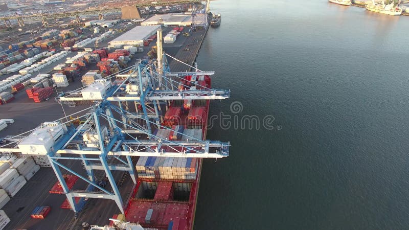 Loading and Unloading Works in Odessa Seaport, Ukraine Stock Footage - Video of loader ...