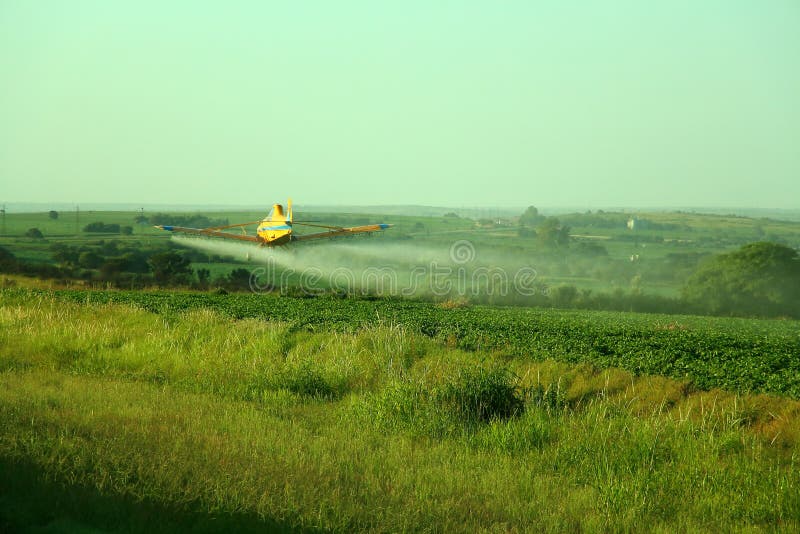 Aerial fumigation stock image. Image of sprinklers, pest - 50532117