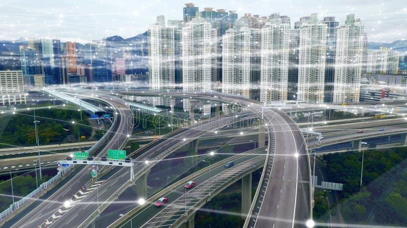 Aerial Grid Connection of Smart City, Data Evolution and Digital ...