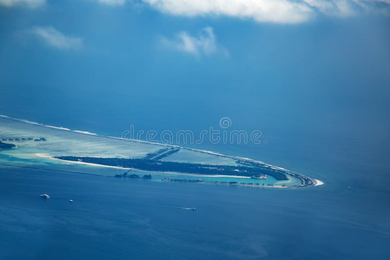 Aerial High Angle View To Tropical Islands Stock Image - Image of ...