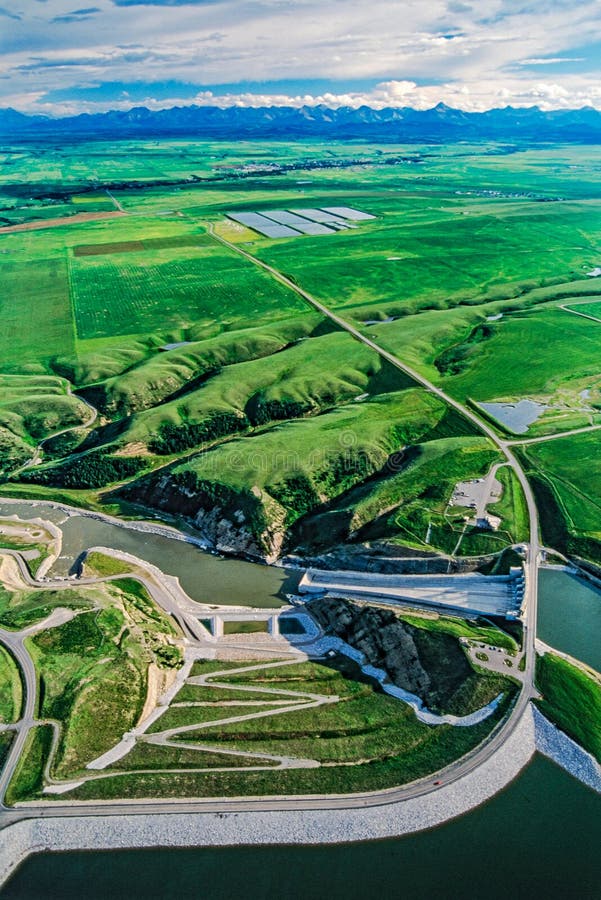An Aerial Image of Alberta, Canada Stock Image - Image of industry ...