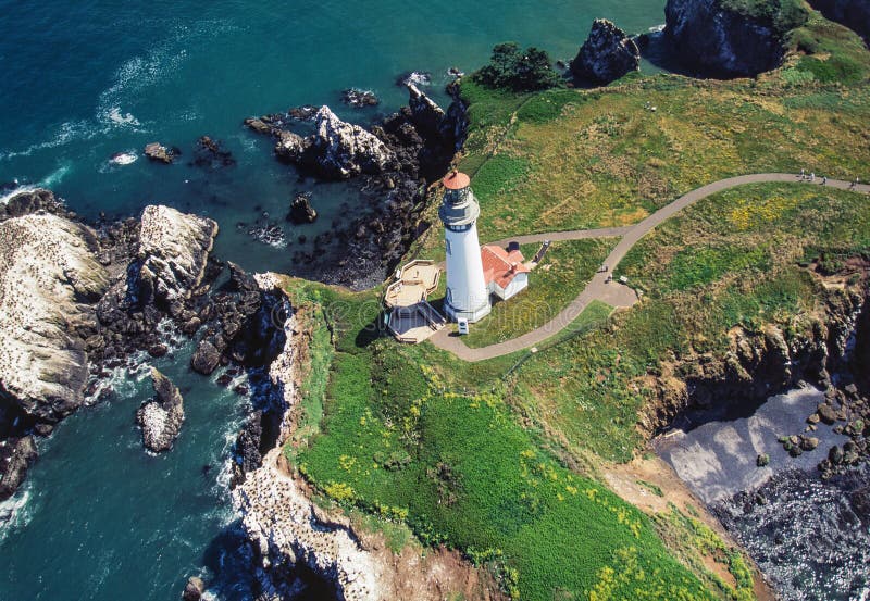 An Aerial Image of Oregon State, USA Stock Image - Image of ocean ...