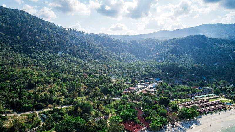 Aerial island view stock image. Image of clear, adventure - 92482161