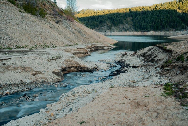 Aerial of Lake Piru, California Stock Image - Image of california ...
